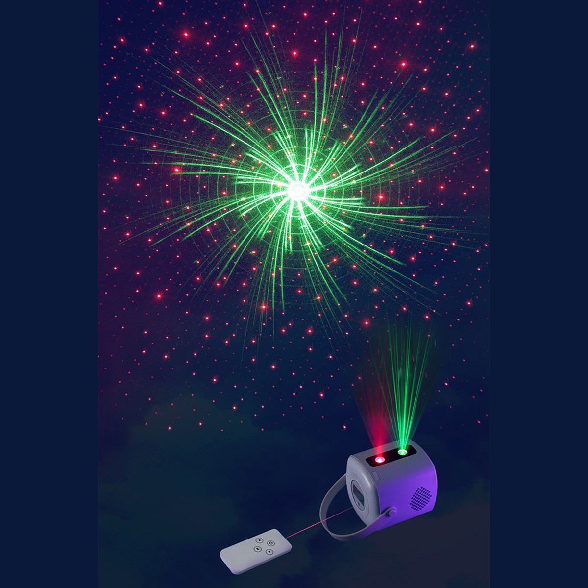 2-in-1 Star Galaxy Projector with Alarm Clock, for Home/Car Planetariu ...