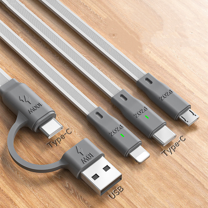 3-in-1 Data Cable - 100W Multi-Functional Charging and Data Cable ...