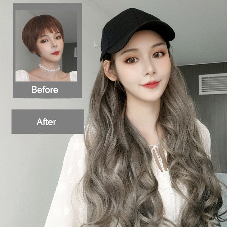 58cm Long Wavy Curly Large Volume Fluffy Wig with Cap – Soho Emporium