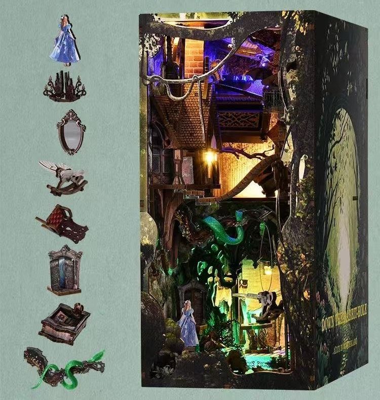 Down The Rabbit Hole DIY Book Nook Kit | Alice's Adventures in Wonderl ...