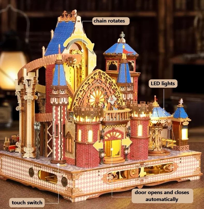 Annecy Castle 3D Wooden Mechanical Puzzle – Soho Emporium