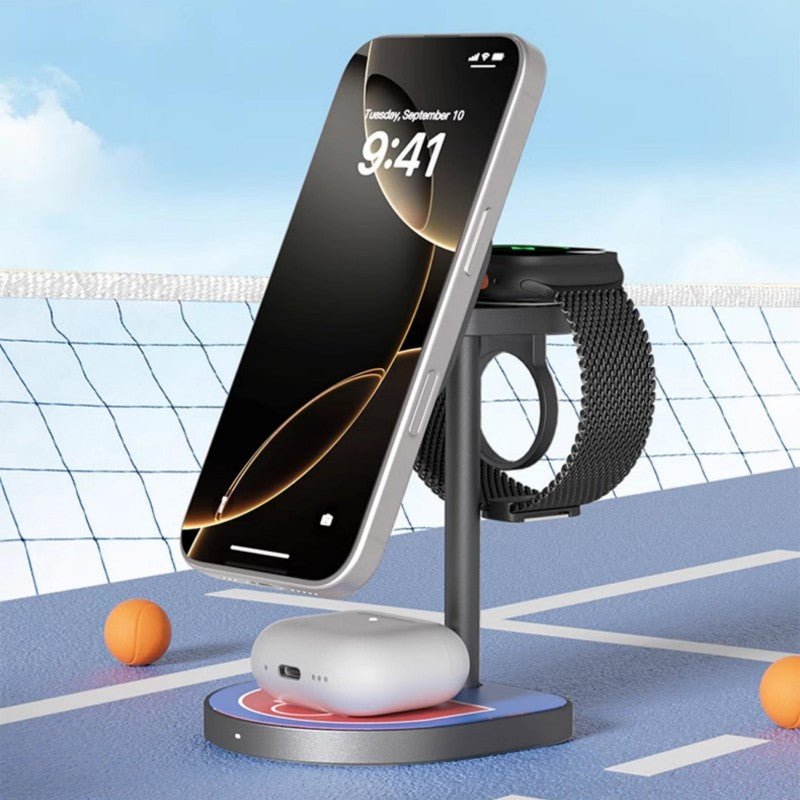 3-in-1 Basketball-Style Magnetic Wireless Charger – Soho Emporium