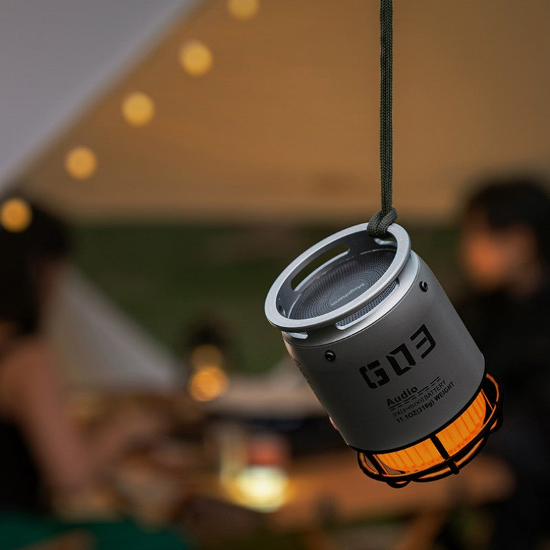 Outdoor Wireless Portable Ambient Bluetooth Speaker With Camping Light ...