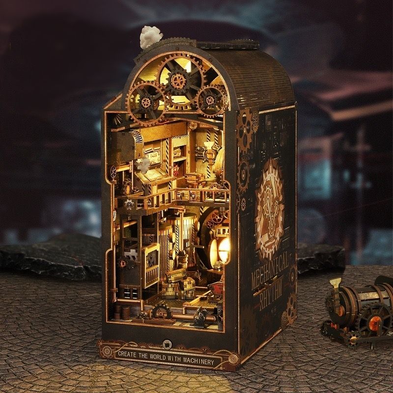 Steampunk World DIY Book Nook Kit | Vintage Mechanical-Punk – Soho Emporium