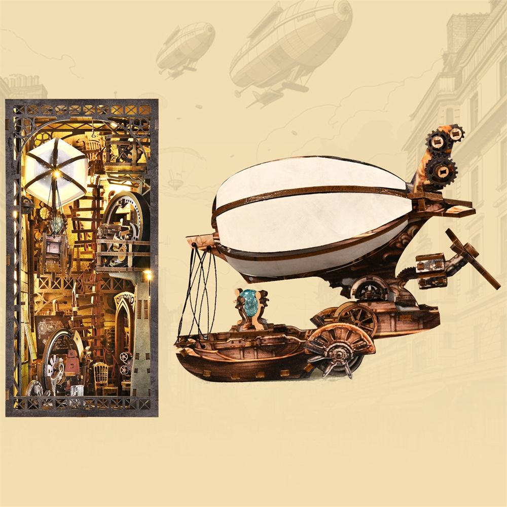 Uncle Peter’s Steampunk Workshop DIY Book Nook Kit – Soho Emporium
