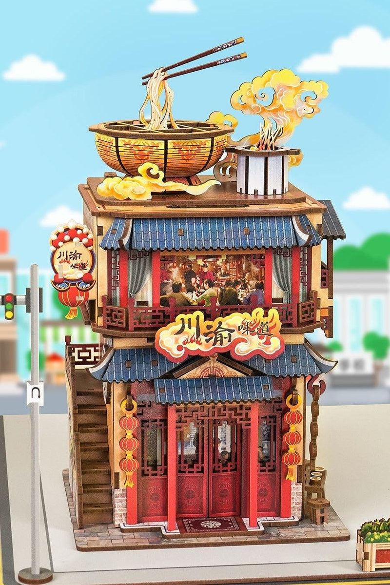 Hot Pot Restaurant | 3D Wooden Puzzle | Miniature Crafts – Soho Emporium