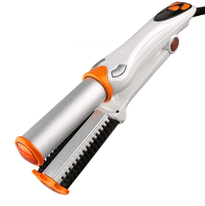 2 in 1 Rotating Hair Curling And Straightening Iron – Soho Emporium